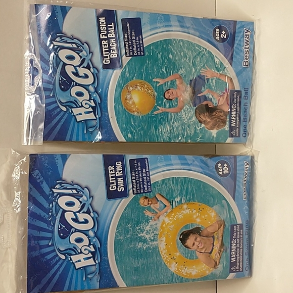 H20 GO | Swim | H2o Go Glitter Swim Ring Glitter Fusion Beach Ball ...
